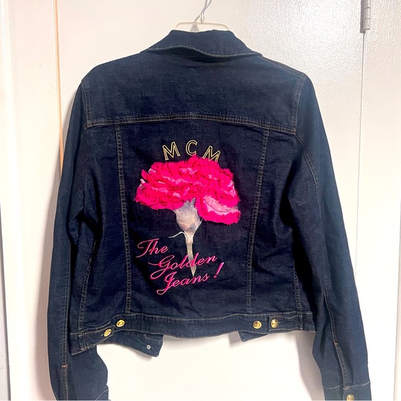 MCM | Jackets & Coats | Vtg Mcm Michael Kromer Jean Denim Jacket Italy ...